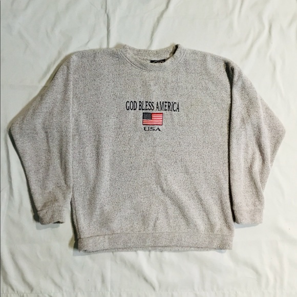 Exist | Sweaters | Vintage Us Flag Sweater | Poshmark
